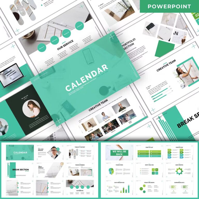 Calendar - Business Powerpoint Template – MasterBundles