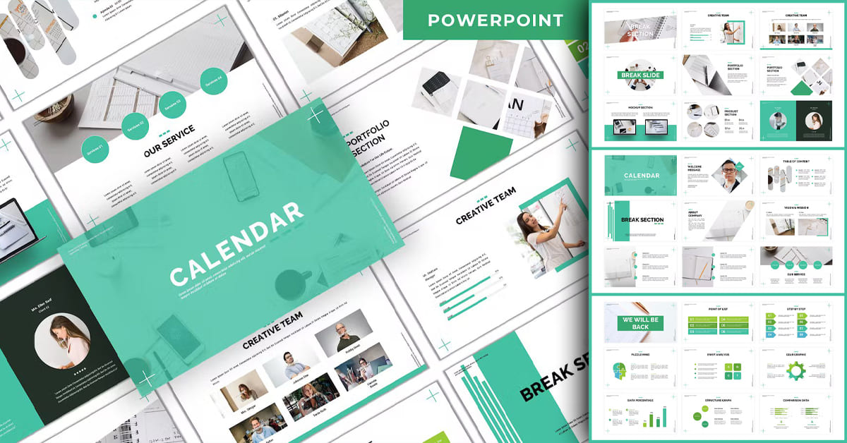 Calendar - Business Powerpoint Template – MasterBundles
