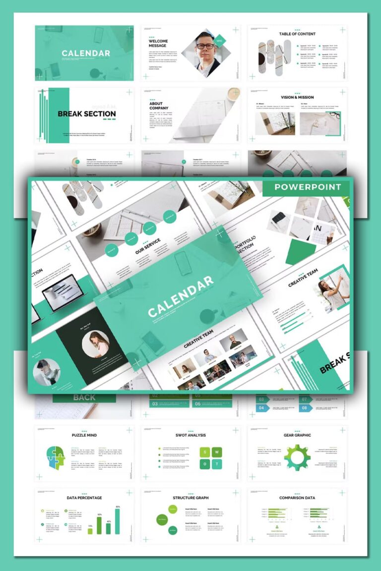 Calendar - Business Powerpoint Template – MasterBundles