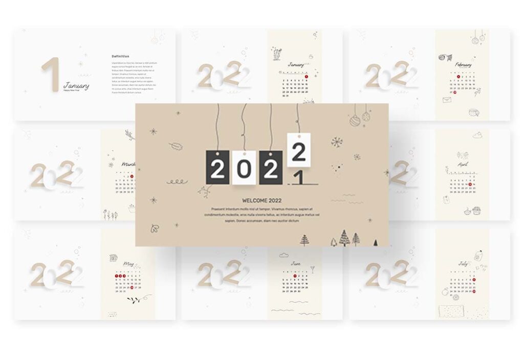 Calendar - Powerpoint Template – MasterBundles