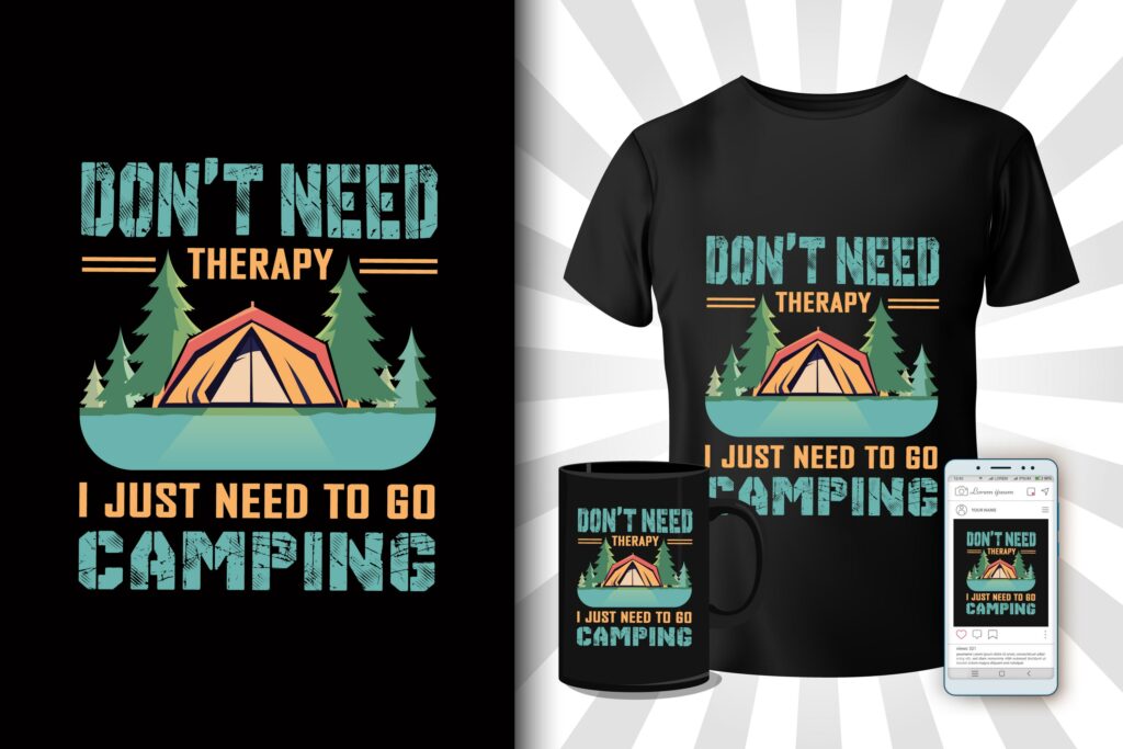 Camping T-Shirt Design Bundle - MasterBundles