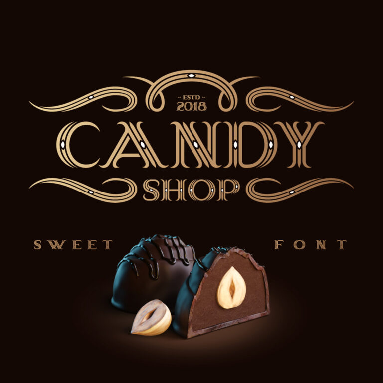 Candy Shop Font with Bonus - MasterBundles