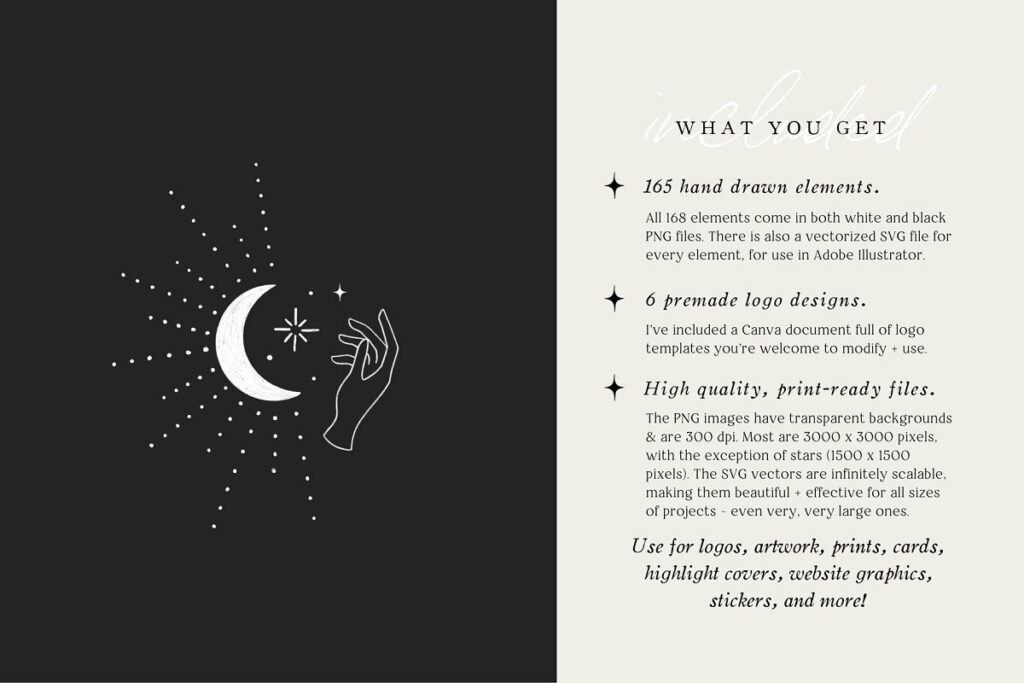 Celestial Magic Logo & Branding Art – MasterBundles