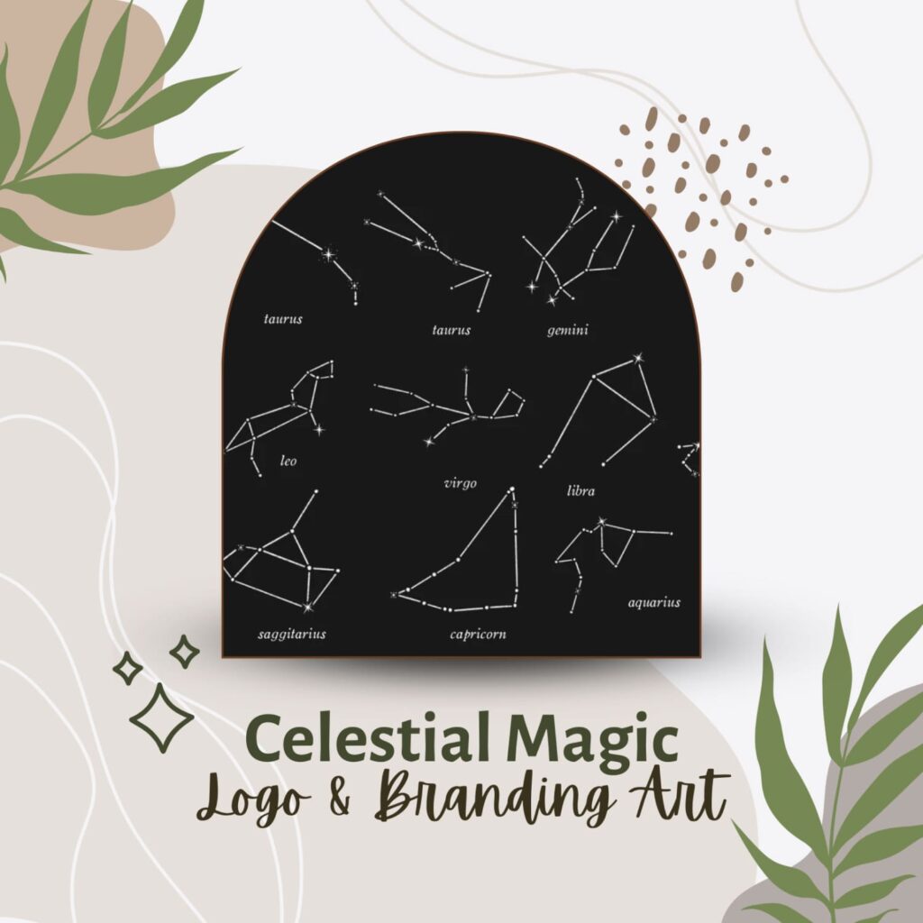 Celestial Magic Logo & Branding Art – MasterBundles