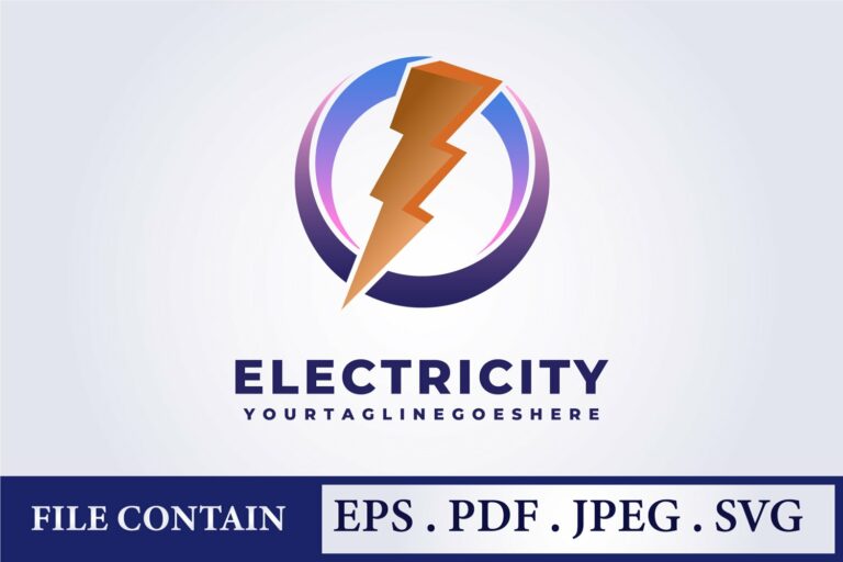 Double Lightning Volt 3D Logo Vector – MasterBundles