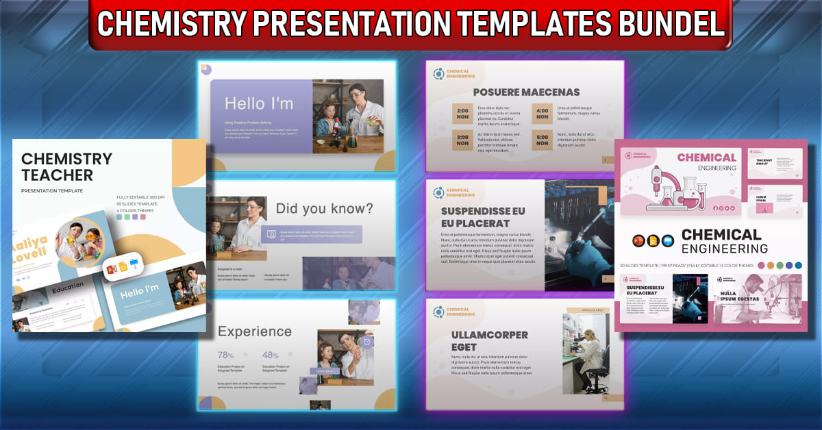Chemistry Presentation Templates Bundle – MasterBundles