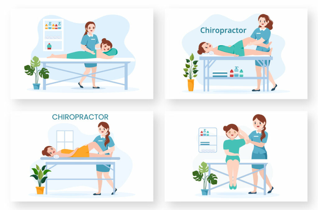 10 Chiropractor Physiotherapy Rehabilitation Illustration - MasterBundles
