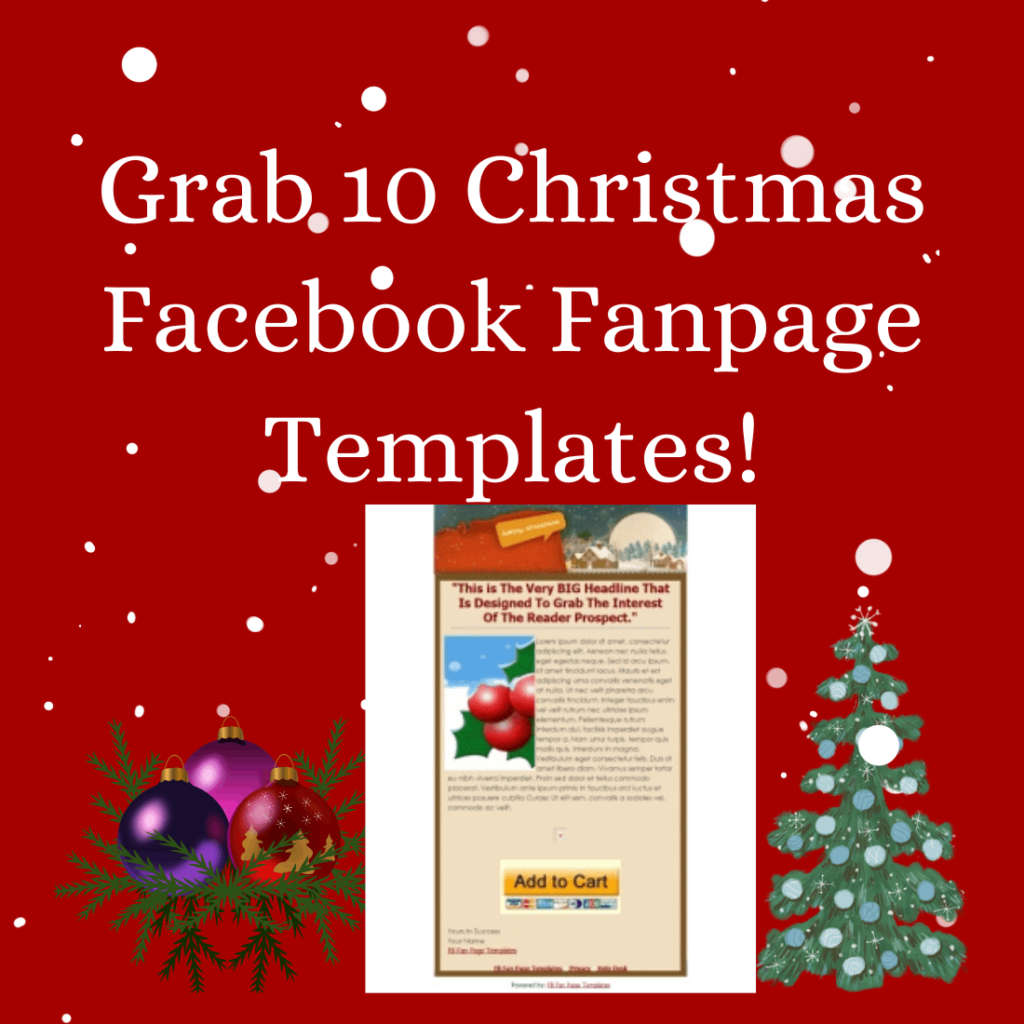 10 Christmas Facebook Fan-Page Templates All in 1 - MasterBundles