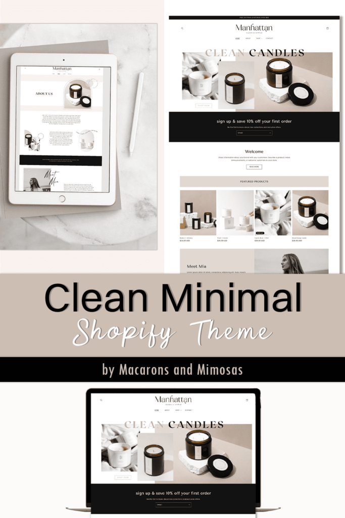 Clean Minimal Shopify Theme – MasterBundles
