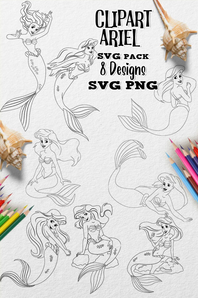 Clipart Ariel SVG Files – MasterBundles