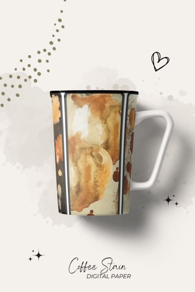 14 Coffee Stain Digital Paper – MasterBundles