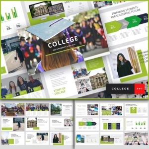 College - University PowerPoint Template – MasterBundles