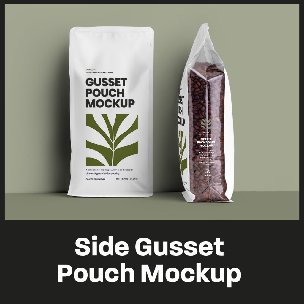 13 Side Gusset Bag with Transparent Side Mockups - MasterBundles