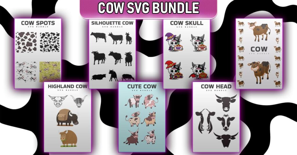 Massive Cow SVG Bundle – MasterBundles