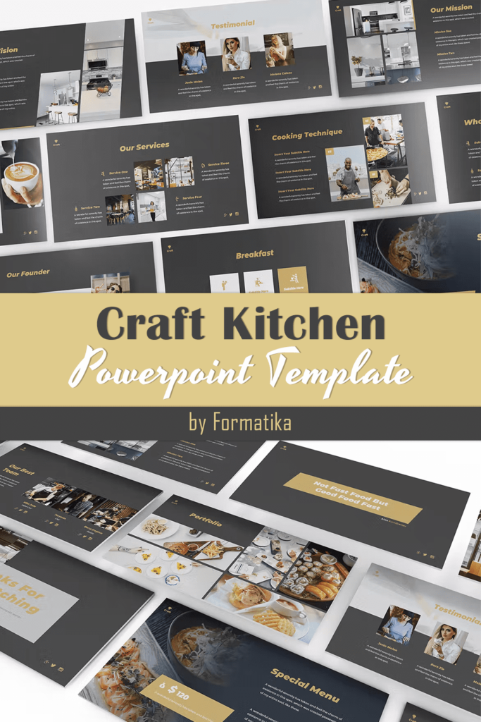 Craft Kitchen Powerpoint Template – MasterBundles