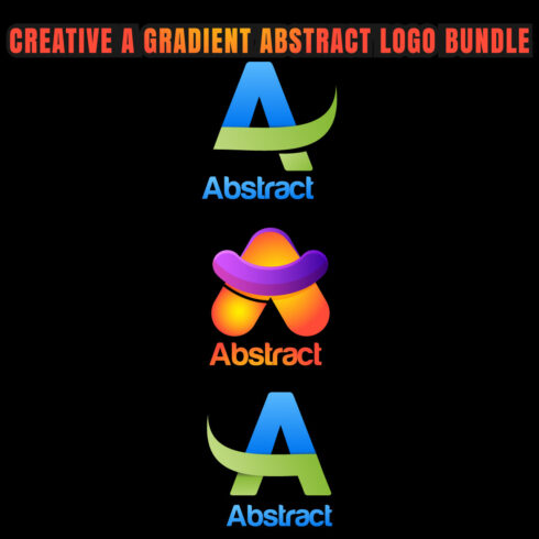 09 Creative A gradient abstract logo Bundle - MasterBundles