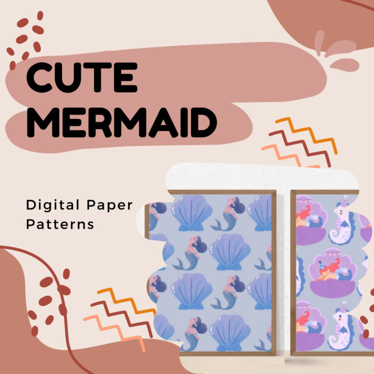 12 Little Mermaid Patterns – MasterBundles