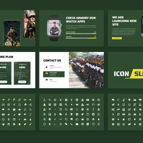 Armory - Military Education PowerPoint Template | MasterBundles