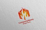 3D Fire Flame Element Logo Design 9 | MasterBundles
