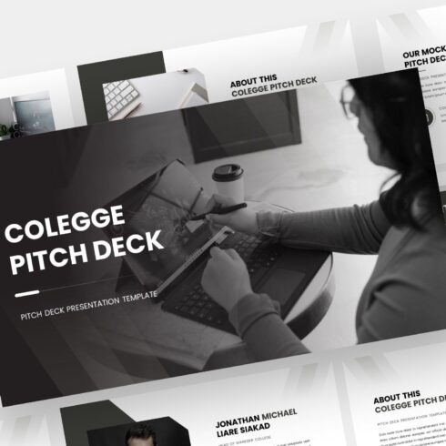 College - Pitch Deck PowerPoint Template | Master Bundles
