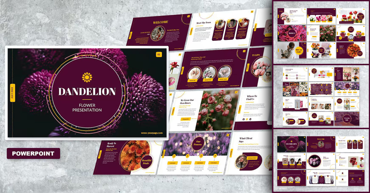 Dandelion - Powerpoint Template – MasterBundles
