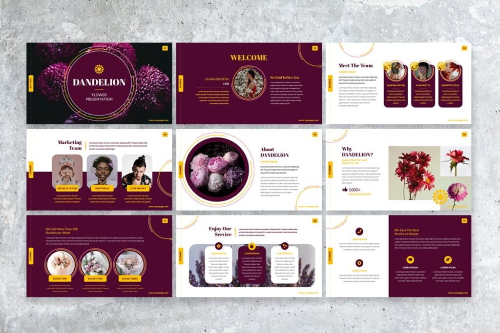 Dandelion - Powerpoint Template – MasterBundles