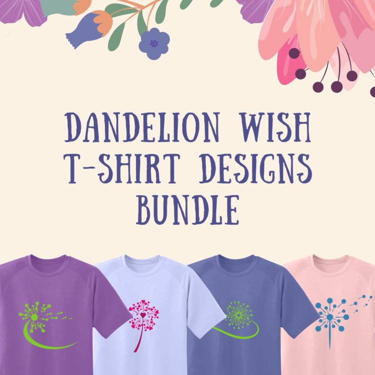 Dandelion Wish T-shirt Designs Bundle – MasterBundles