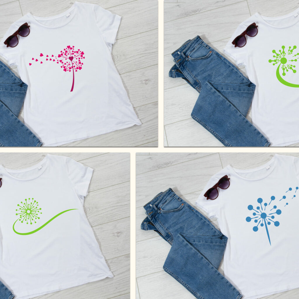 Dandelion Wish T-shirt Designs Bundle – MasterBundles