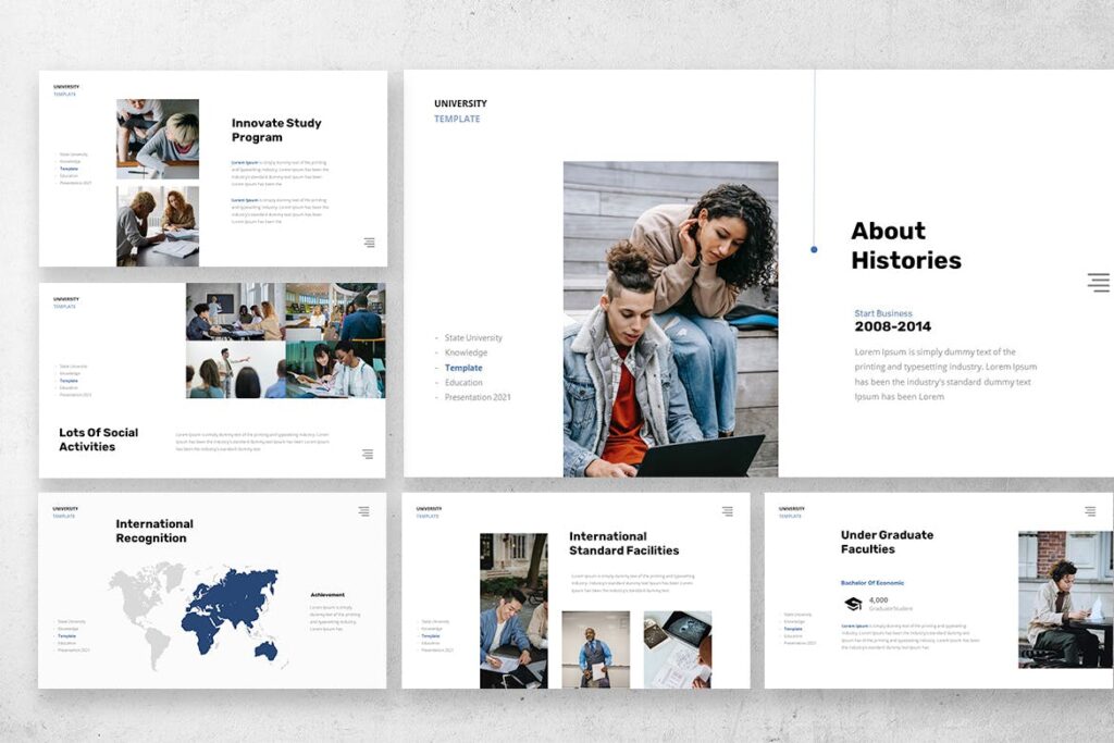 Education University Presentation Slide – MasterBundles