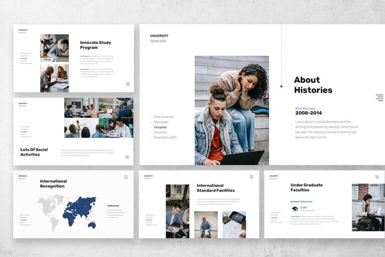 Education University Presentation Slide – MasterBundles