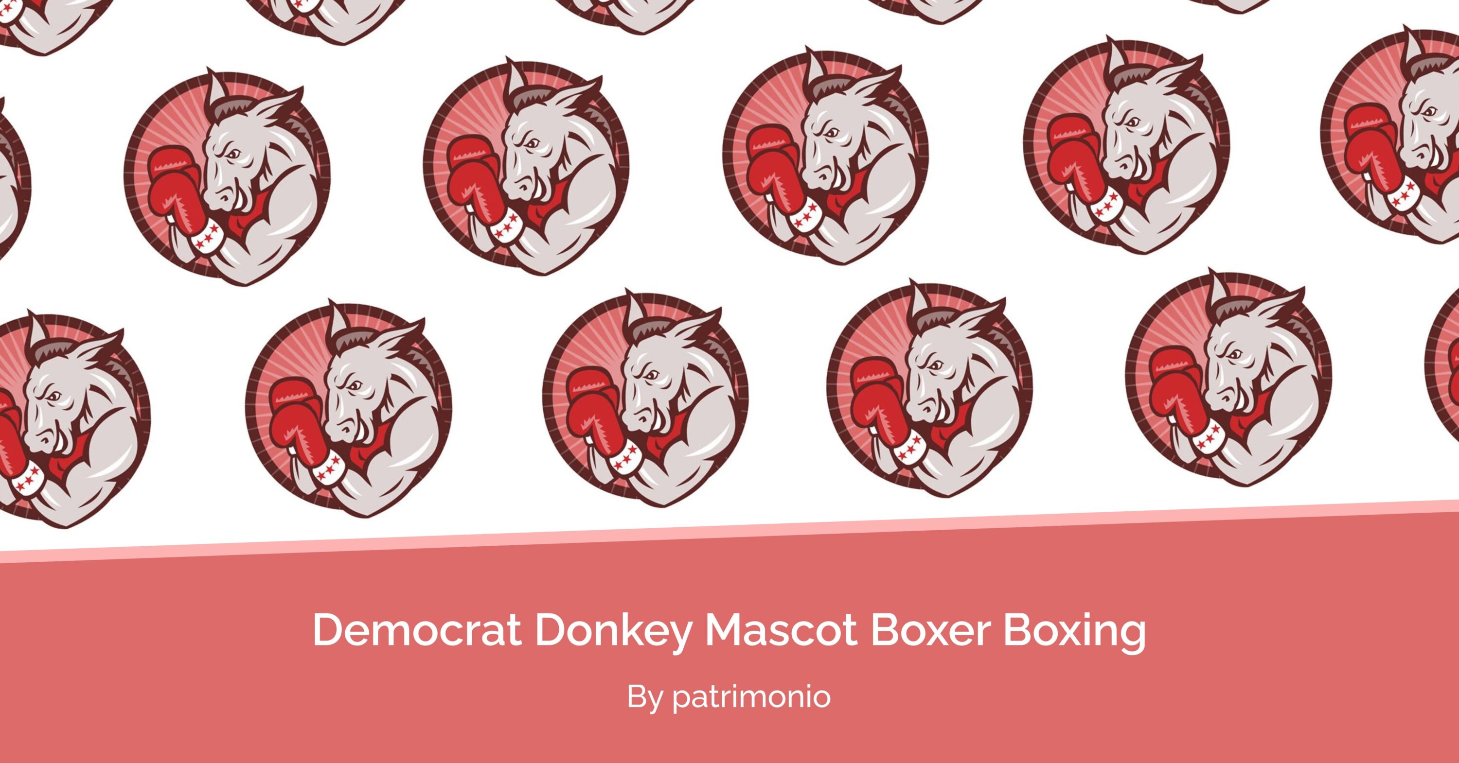 Democrat Donkey Mascot Boxer Boxing Illustration – MasterBundles