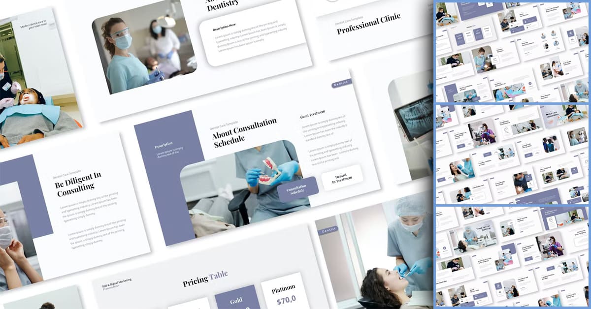Dental Care Powerpoint Presentation Template – MasterBundles