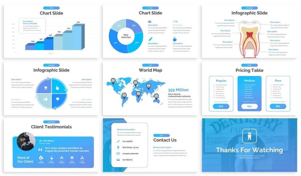 Dental - Dentist Powerpoint Template – MasterBundles