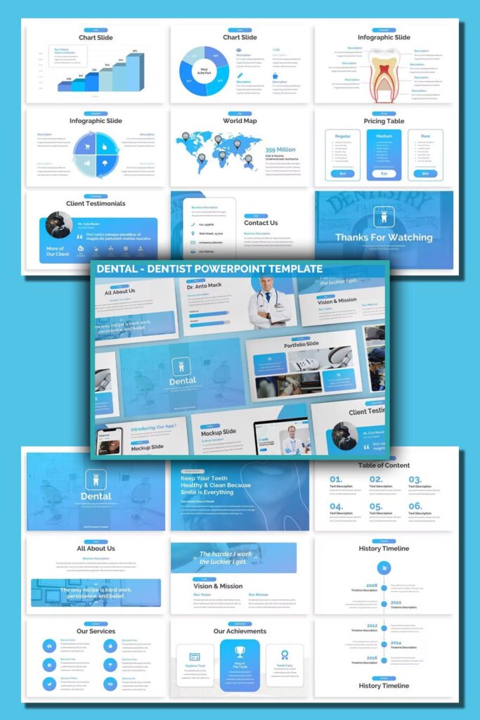 Dental Dentist Powerpoint Template Masterbundles