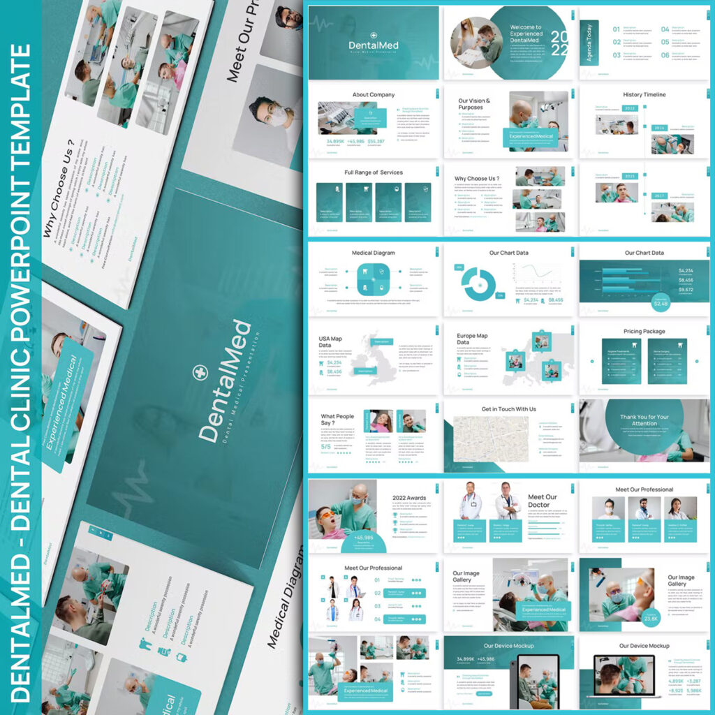 Dentalmed - Dental Clinic Powerpoint Template – MasterBundles