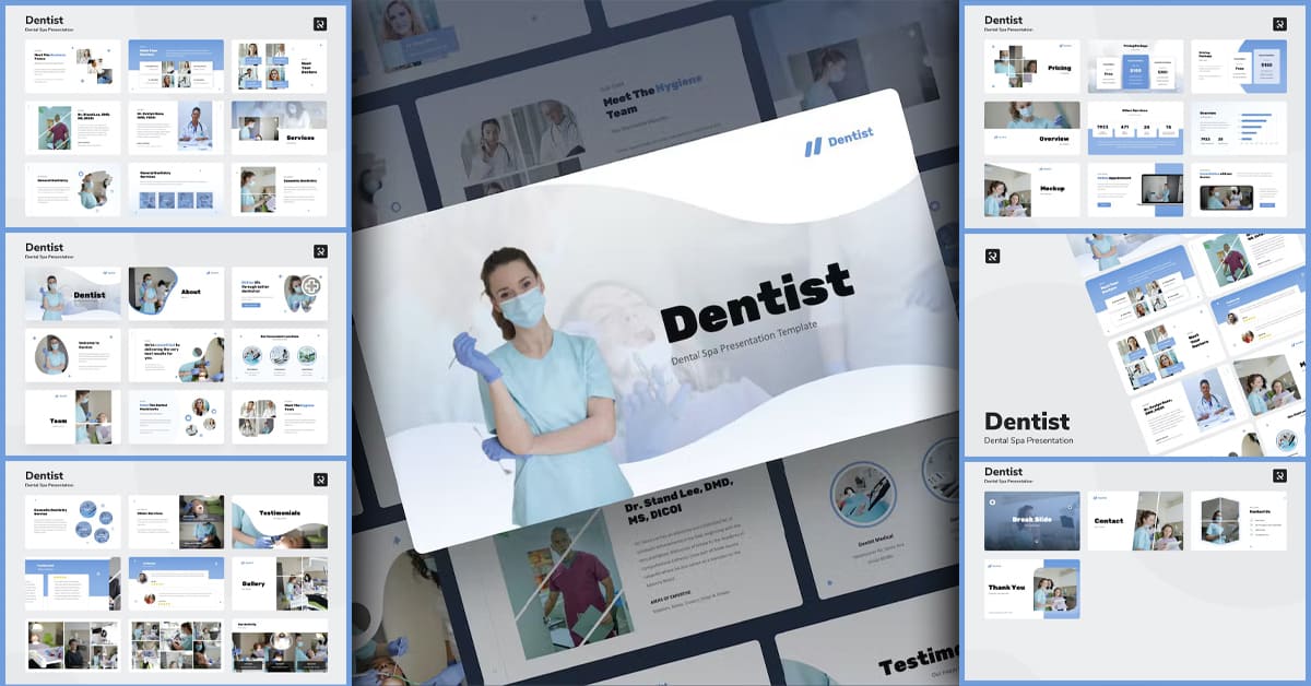 Dentist – Dental Spa Powerpoint Presentation Template – MasterBundles