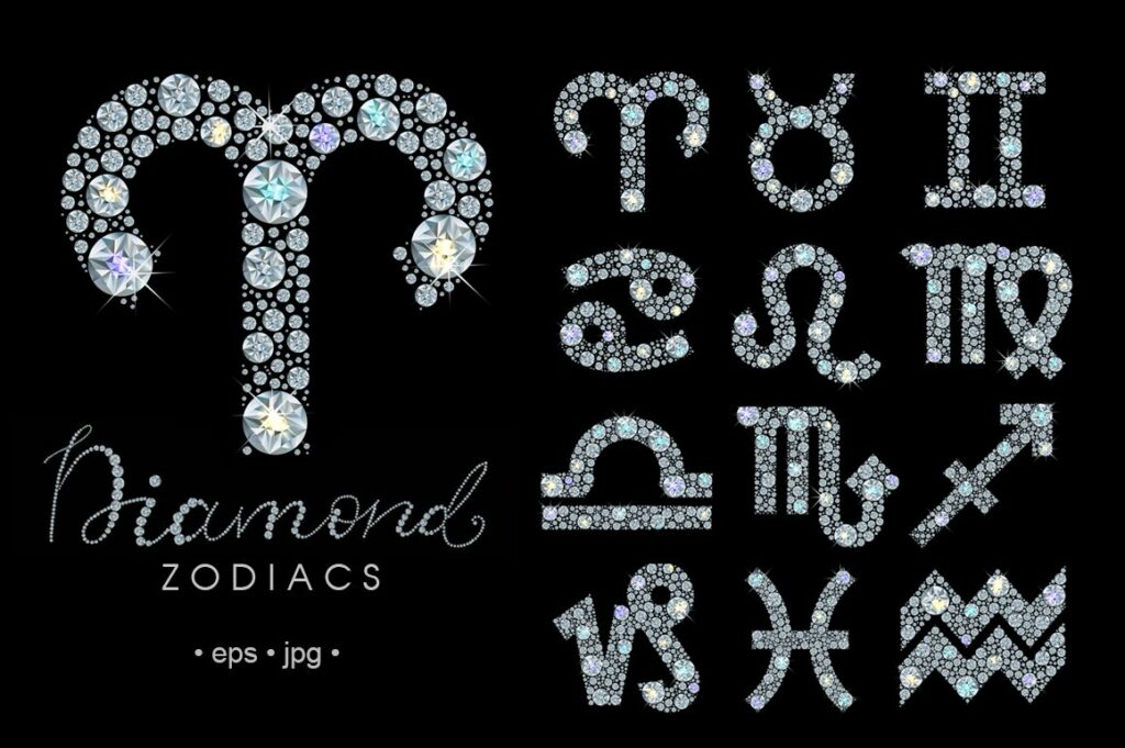 Diamond Zodiac Signs – MasterBundles
