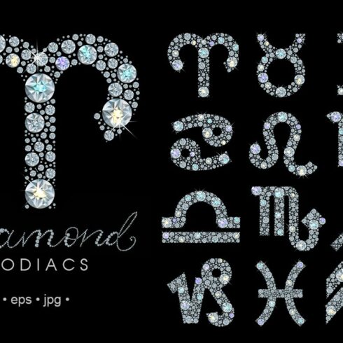 Diamond Zodiac Signs | MasterBundles