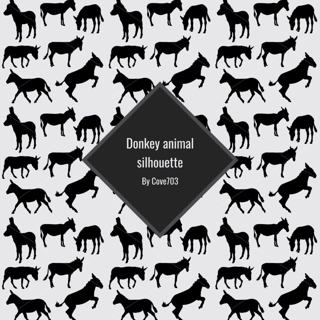 Donkey SVG Cut File Design – MasterBundles