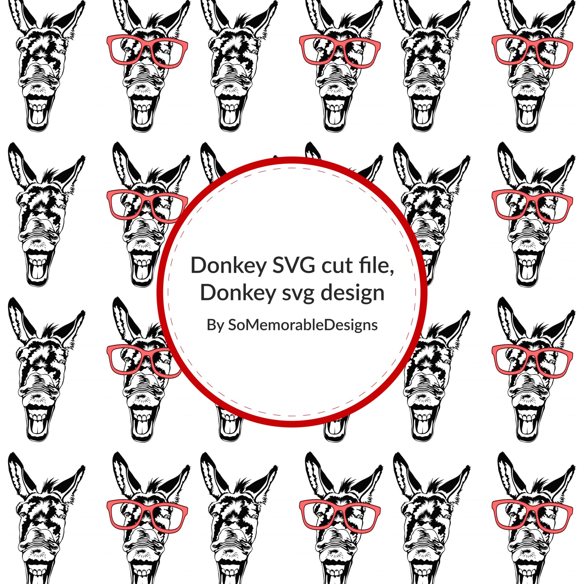 Donkey SVG Cut File – MasterBundles