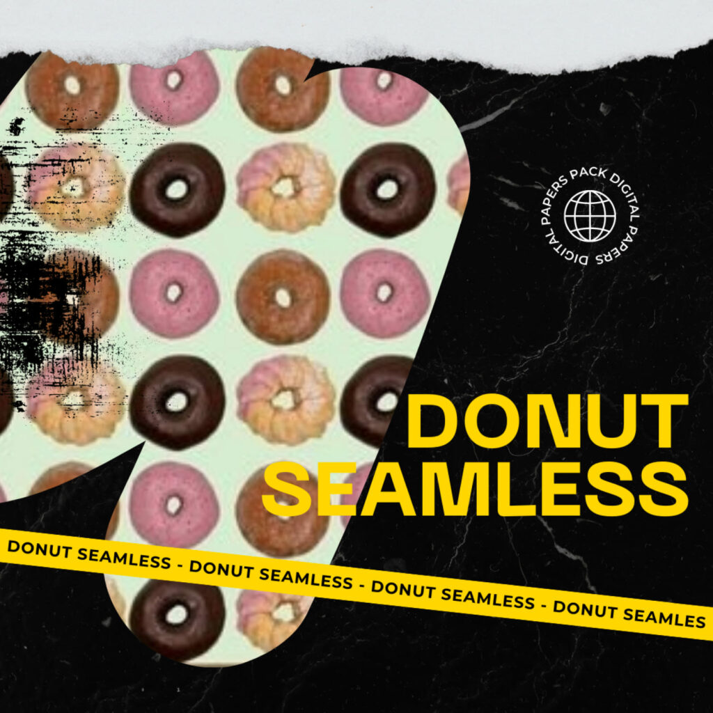 12 Donut Seamless Pattern Pack | Master Bundles