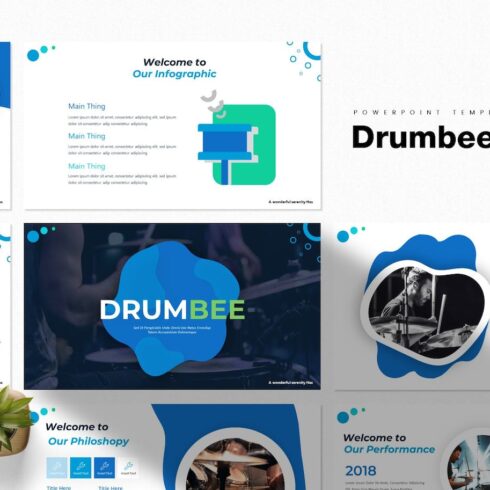 Drumbee PowerPoint Template | MasterBundles