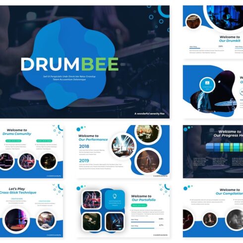 Drumbee PowerPoint Template | MasterBundles