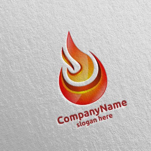 3D Fire Flame Element Logo Design 1 | Master Bundles