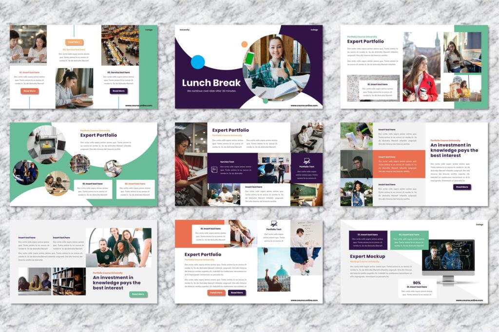Course - University Powerpoint Templates – MasterBundles
