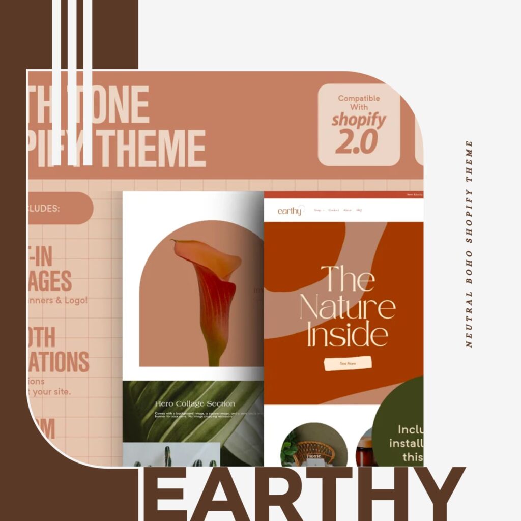 Earthy | Neutral Boho Shopify Theme – MasterBundles