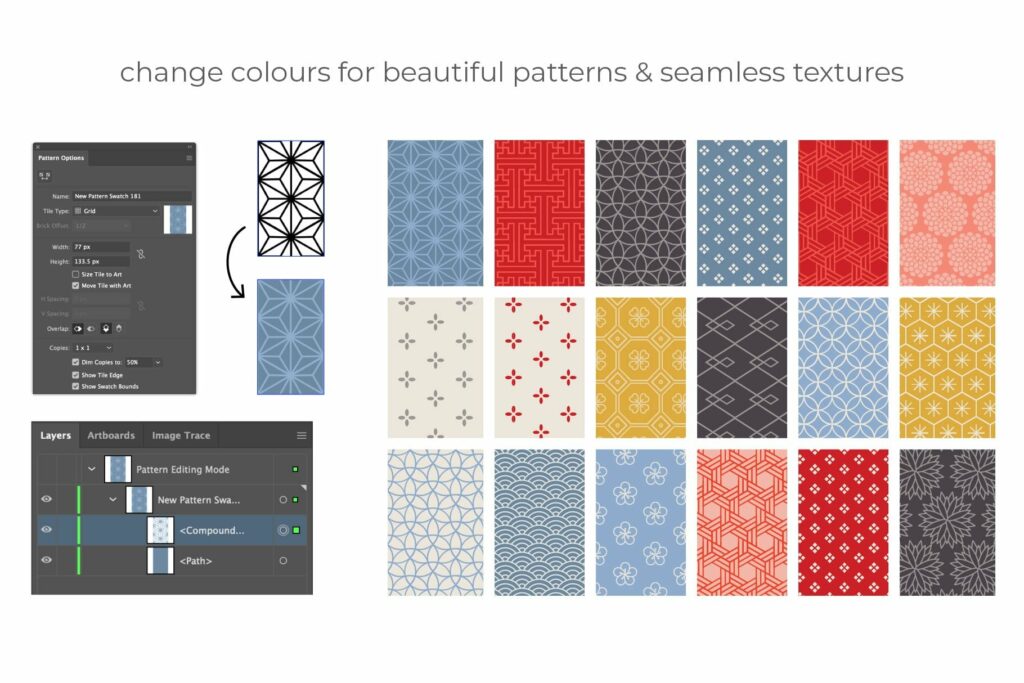 100 Asian Patterns – MasterBundles
