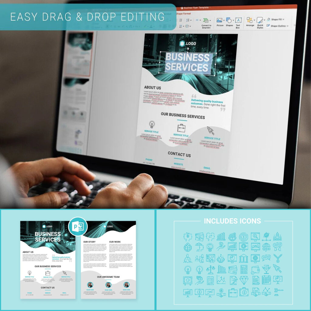 Editable Brochure Template Business – MasterBundles