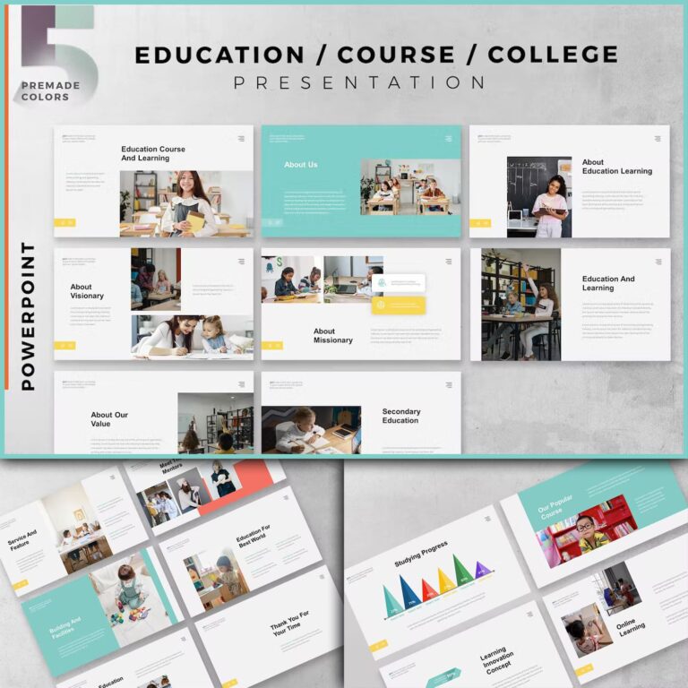 Education & College Presentation Slide – MasterBundles
