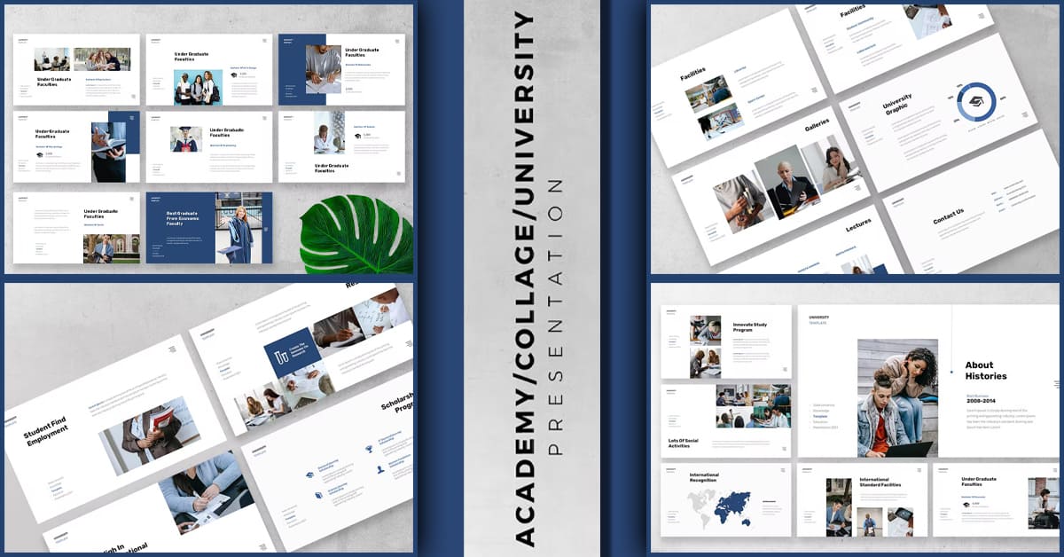 Education University Presentation Slide – MasterBundles